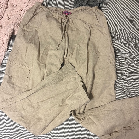 Edikted | Pants & Jumpsuits | Edikted Linen Cargo Pants | Poshmark